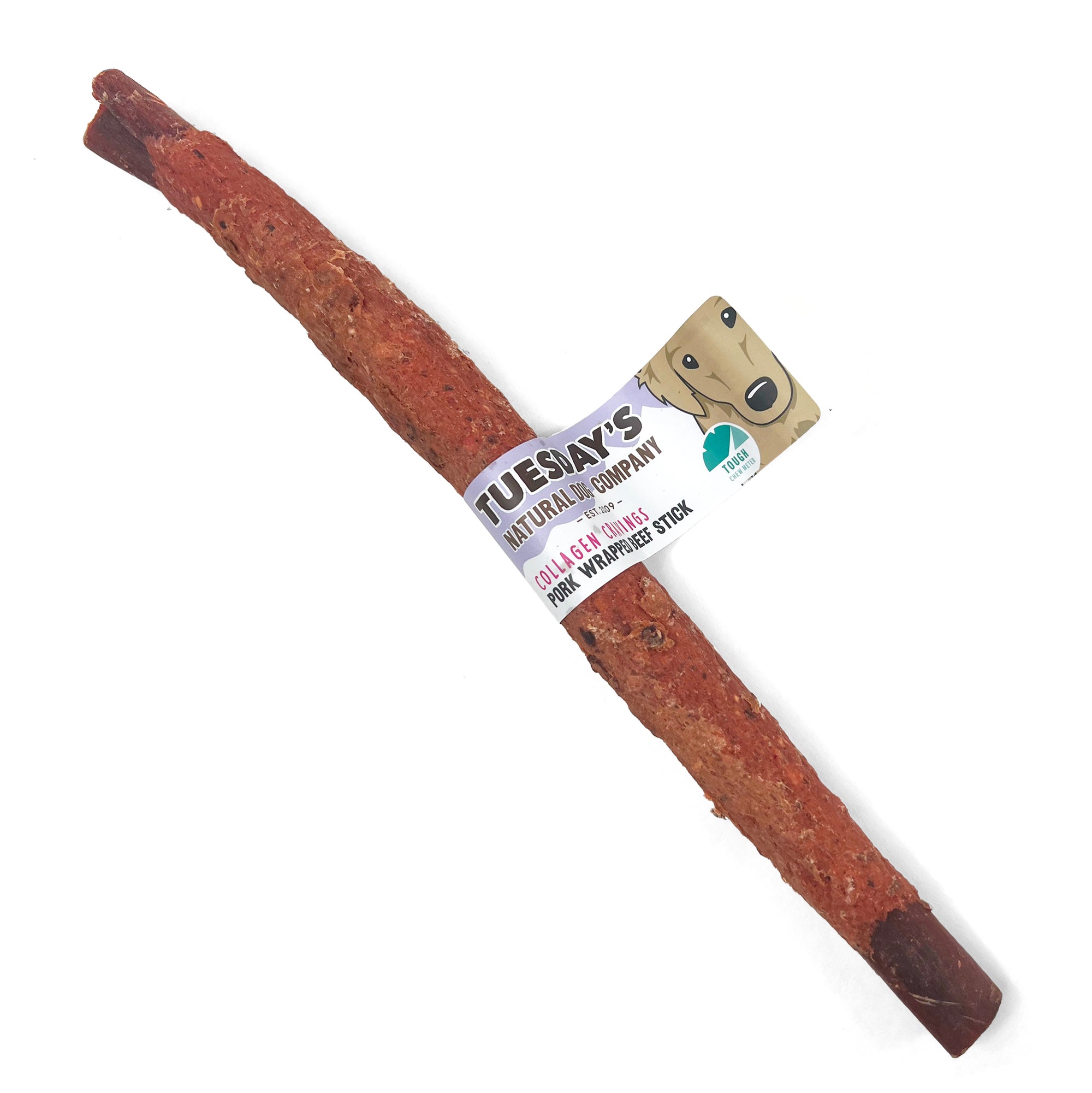 12" Collagen Cravings with Pork (Bulk) – Tuesday's Natural Dog Company