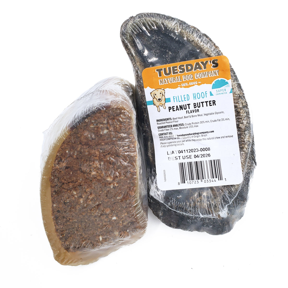 Filled Hooves - Peanut Butter Flavor (Bulk) – Tuesday's Natural Dog Company