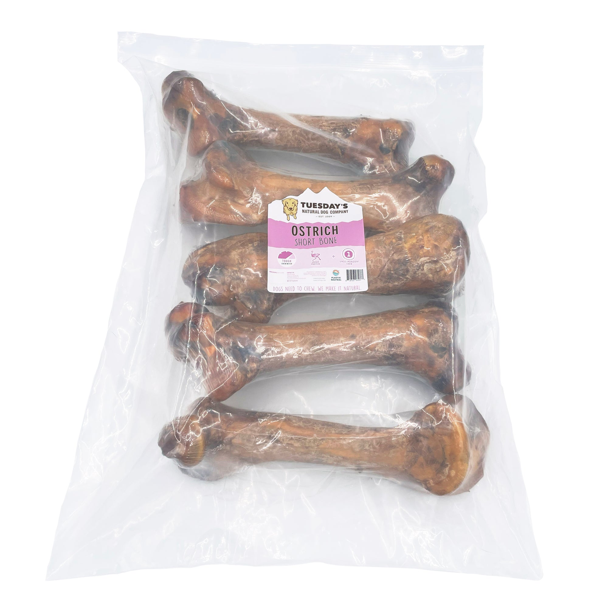 Ostrich Femur (Bulk) – Tuesday's Natural Dog Company